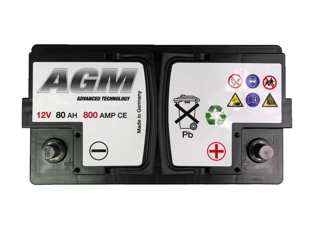 VOLVO BATTERY 12 Volt 80Ah 800 Amp AGM Car Battery £119.50 - PicClick UK