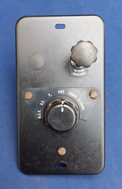 LAND ROVER SERIES 3 Lightweight Complete 6 Way Light Switch Dash Panel ...