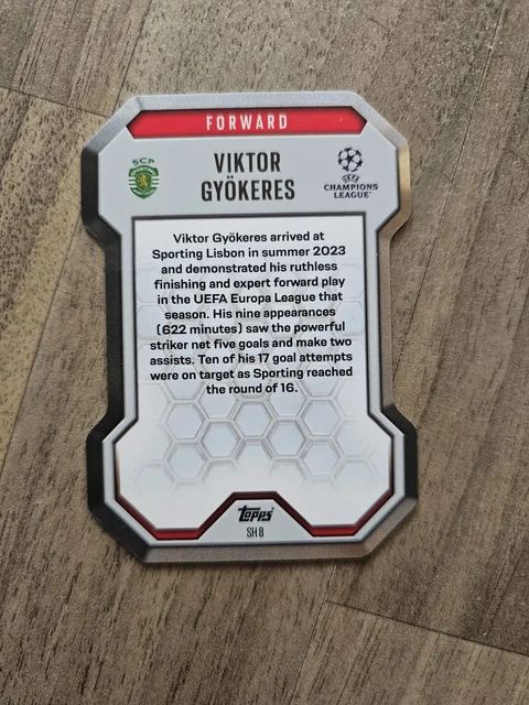 MATCH ATTAX 2025 24/25 Chrome Shield Viktor Gyokeres SH8 Sporting £3.84 - PicClick UK