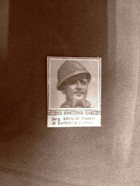 WW1 PRIMA GUERRA mondiale 1914-1918 Caduto Attilio Di Giovanni di ...