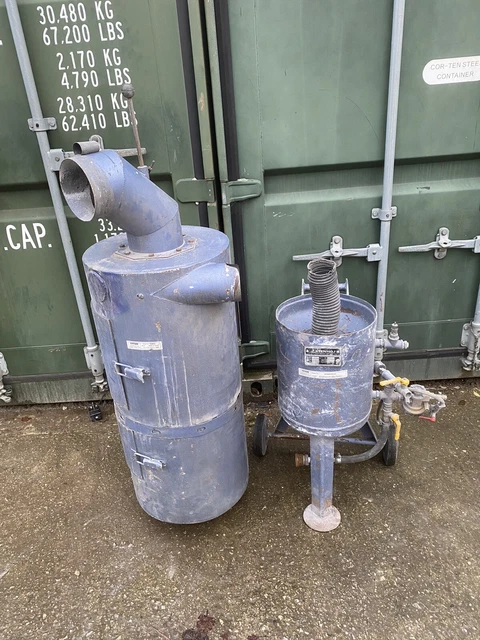 GUYSON 24L BLAST Pot & Cyclone Blasting Blaster Cabinet Shot Sand £700. ...