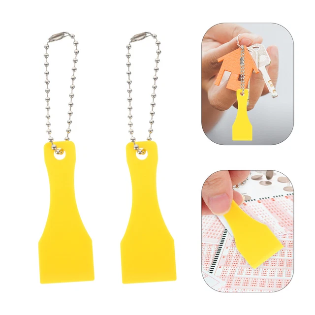 12 PCS SCRATCH Tool 5.70X2.20X0.30CM Plastic Gum Scraper £8.45 ...