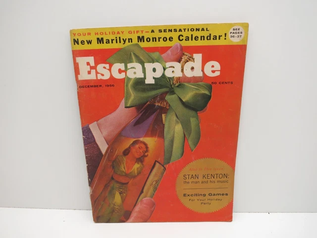 ESCAPADE DEZEMBER 1956 Marilyn Monroe Aktkalender Pinup AKZEPTABEL EUR 34,28 - PicClick DE