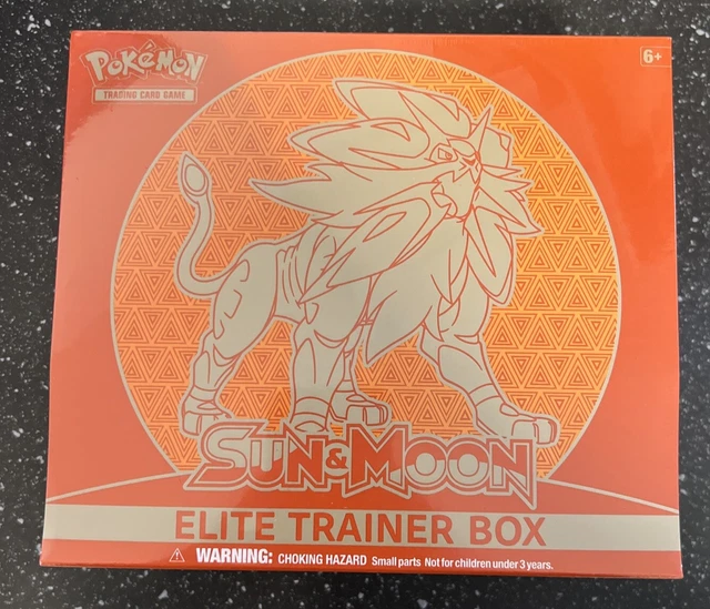 POKEMON ELITE TRAINER Box Sun and Moon Base Solgaleo ETB Box (Sealed ...