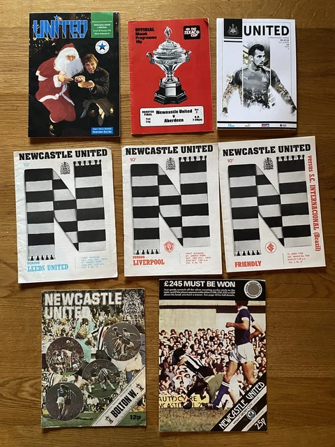 JOB LOT NEWCASTLE UNITED HOMES X 8 1974- 2019 Football Programmes VGC £ ...