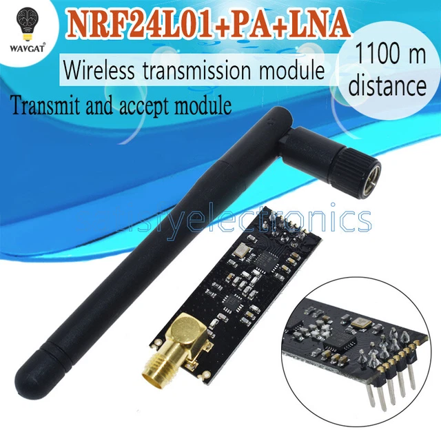 NRF24L01+PA+LNA SMA ANTENNA Wireless Transceiver communication module ...