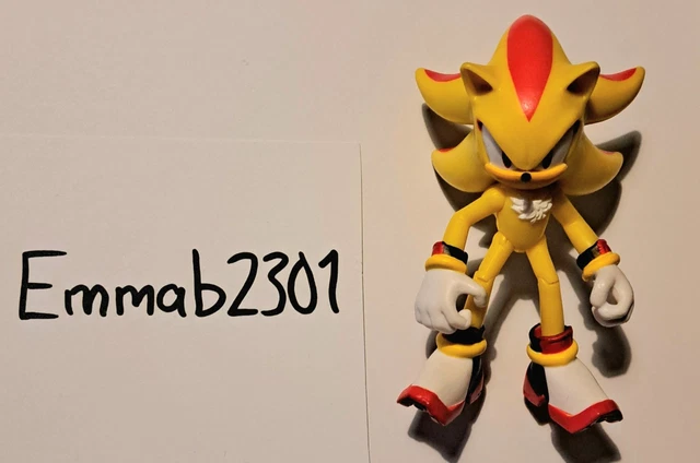 SONIC THE HEDGEHOG Super Shadow Jakks Pacific 4 Inch Action Figure Rare ...