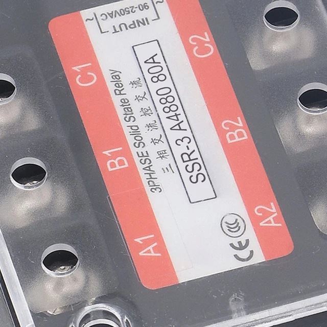 80A 3 PHASE Solid State Relay Peaking Voltage 600VAC Bidirectional SCR ...
