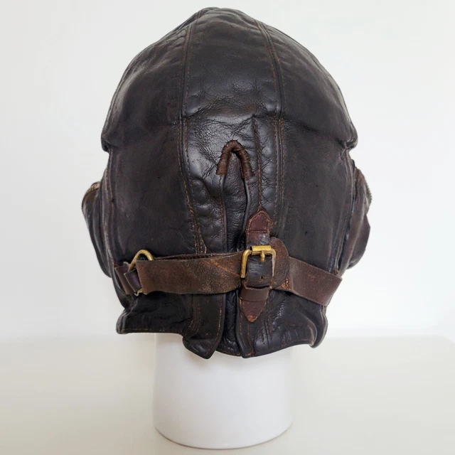 1939 DATED TYPE B Raf Flying Helmet Ww2 Battle Of Britain Wwii Leather ...