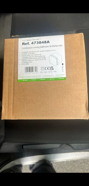 VENT-AXIA LO-CARBON REVIVE SELV7 Continuous Running Fan (Brand New In ...