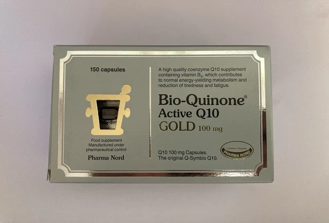 BIO-QUINONE ACTIVE Q10 Gold 100mg, Pharma Nord, 150 Capsules (New) £52. ...