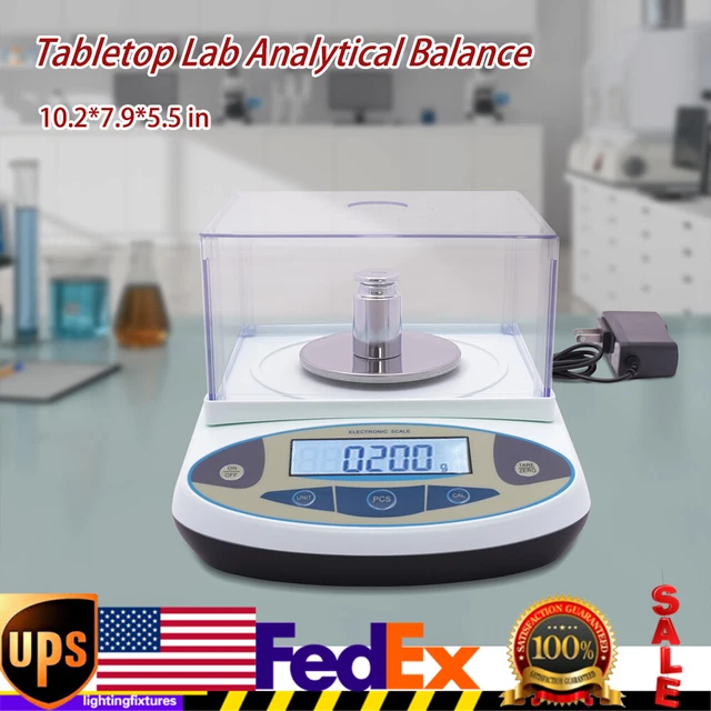 ANALYTICAL BALANCE LAB Digital Electronic Precision Scale 1mg 500g x 0 ...