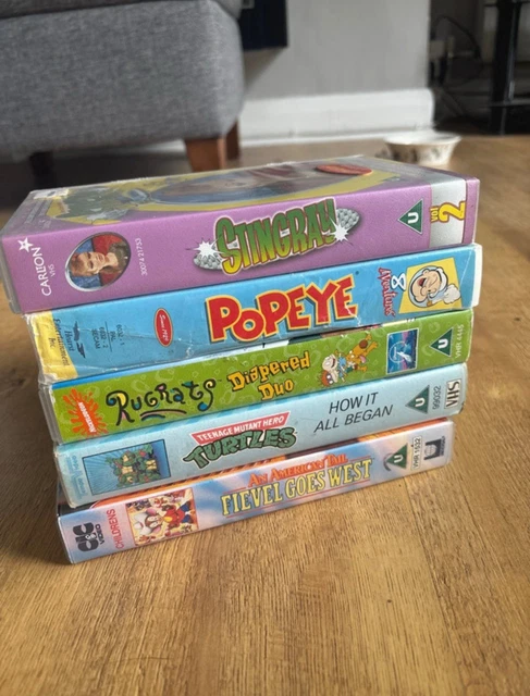 RARE ANIMATION VHS Bundle x5 80s 90s Collectors Great Condition ...