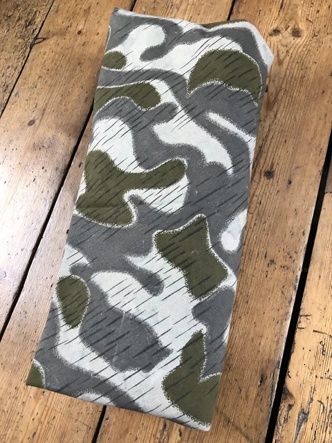 AUSTRIAN ARMY ZELTBAHN/PONCHO/SHELTER half. Reversible Peas Camo ...