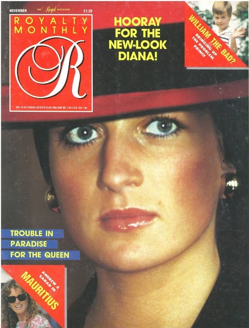 ROYALTY MONTHLY MAGAZINE Nov 1987 Princess Diana Prince William Andrew ...