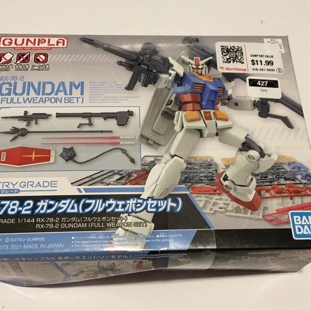 BANDAI RX-78-2 GUNDAM Full Weapon Set 1/144 Scale Entry Grade Model Kit New £10.97 - PicClick UK