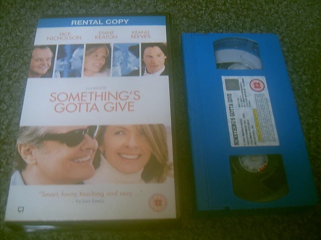 SOMETHING'S GOTTA GIVE MOVIE-VHS TAPE-JACK NICHOLSON-BIG BOX-1st bid ...