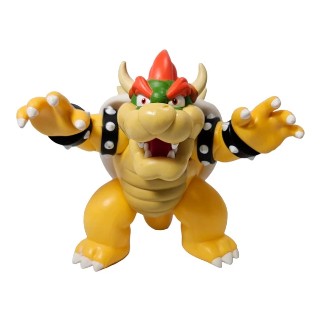 WORLD OF NINTENDO Bowser Super Mario Bros Toy Deluxe Figure Jakks ...