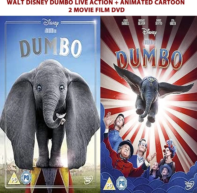 WALT DISNEY DUMBO Live Action + Animated Cartoon 2 Movie Film Dvd Pack Uk R2 New £14.99 ...