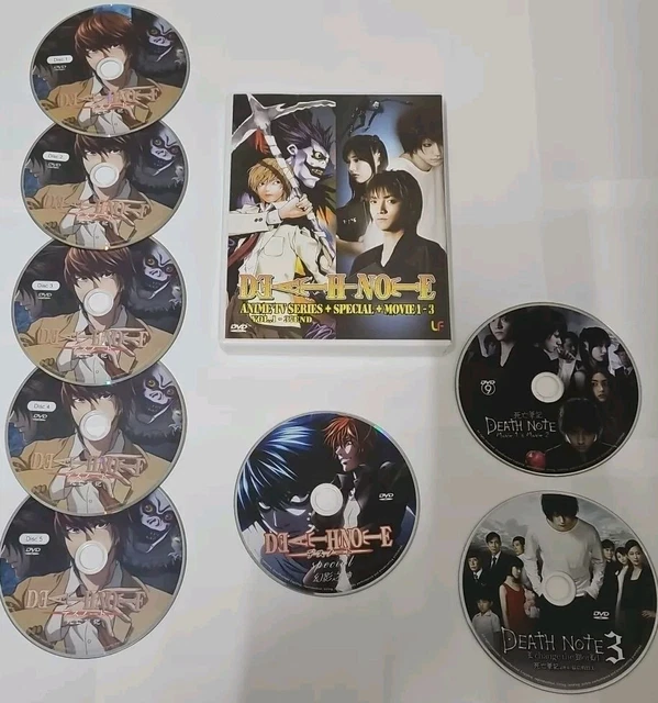 DEATH NOTE MOVIES 1 2 3 + Special CD + Anime VOL 1 - 37 END EXCELLENT ...