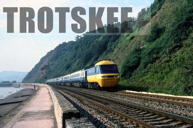 35MM SLIDE BR British Rail Diesel HST Intercity 125 253 014 Teignmouth ...