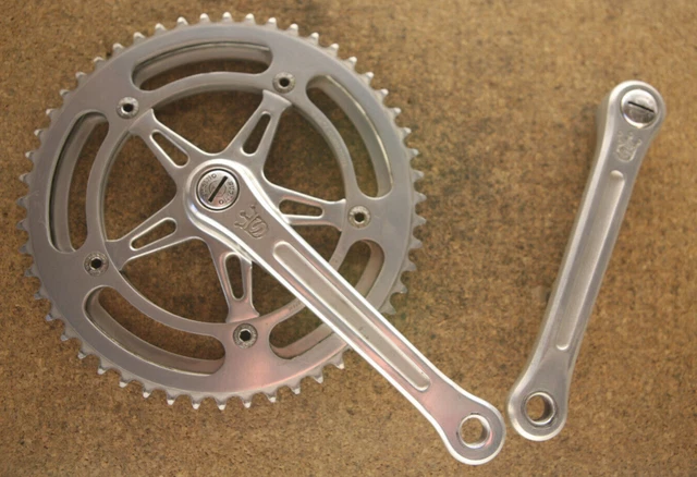 VINTAGE JAPANESE SUGINO Mighty Competition cranks crankset chainset ...