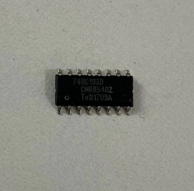 74HC193D, 652 COMPTEUR binaire synchrone préréglable 4 bits haut/bas, 4 ... 74HC193D, 652 COMPTEUR binaire synchrone préréglable 4 bits haut/bas, 4 ...