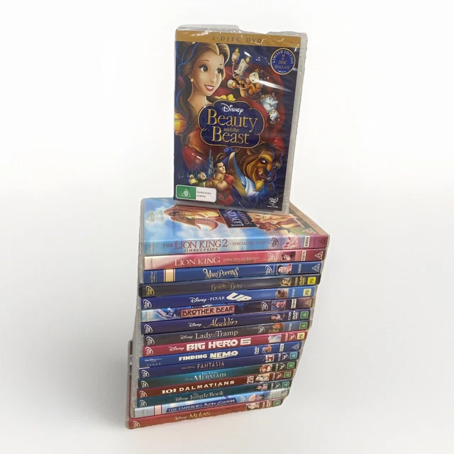 DISNEY PRINCESS MOVIE Bundle x 17 DVD Reg 4 Aladdin, 101 Dalmatians ...