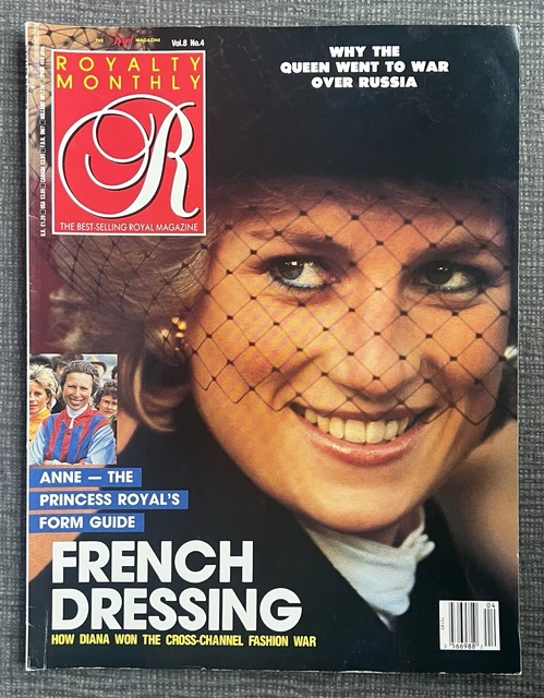 PRINCESS DIANA ROYALTY Magazine 1989 Volume 8 #4 Royal Review UK Import ...