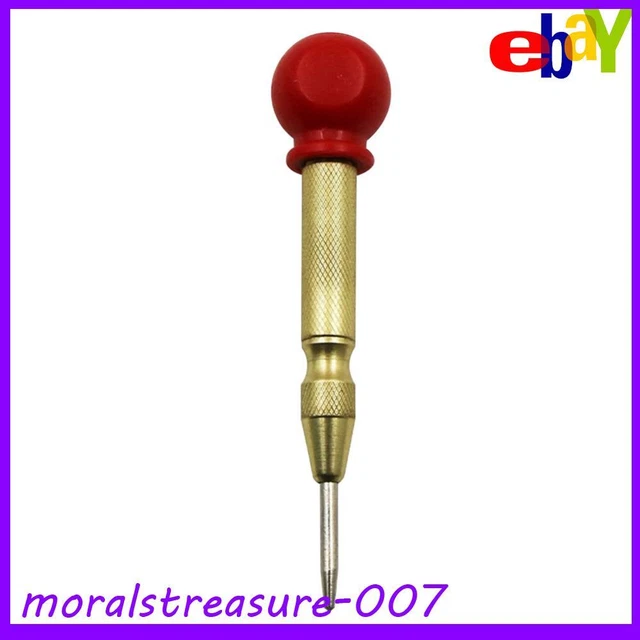 AUTOMATIC CENTER PIN Punch Car Window Breaker Drill Bit with Cap (Gold ...