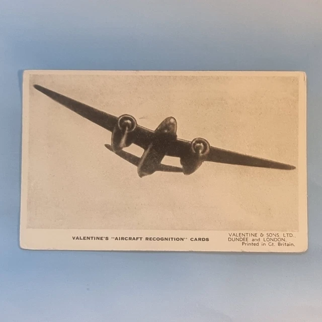 WW2 AIRCRAFT RECOGNITION Postcard C1940 USAAF Douglas Havoc Iii Bomber ...