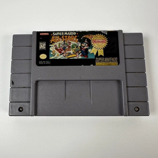 SUPER MARIO ALL-STARS SNES Super Nintendo Entertainment System - Non ...