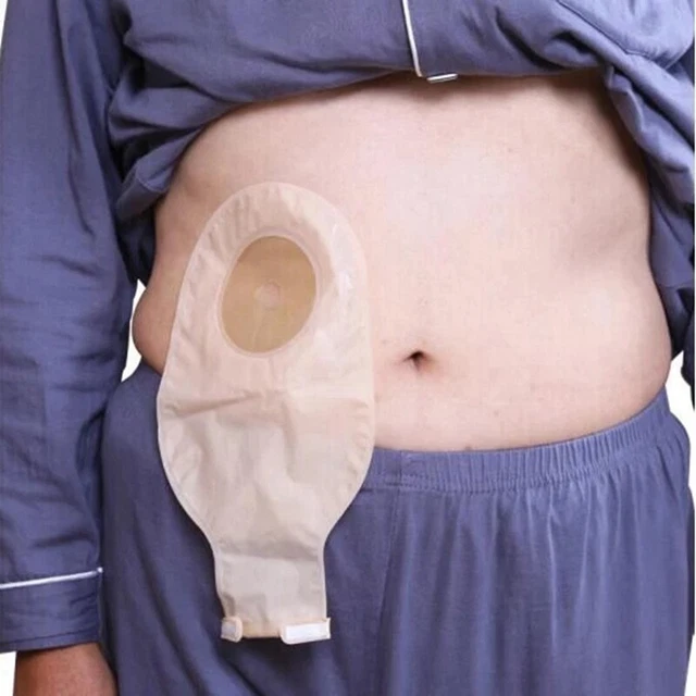 BORSE STOMIA PEZZI sacchetti drenabili per colostomia ileostomia cura ...