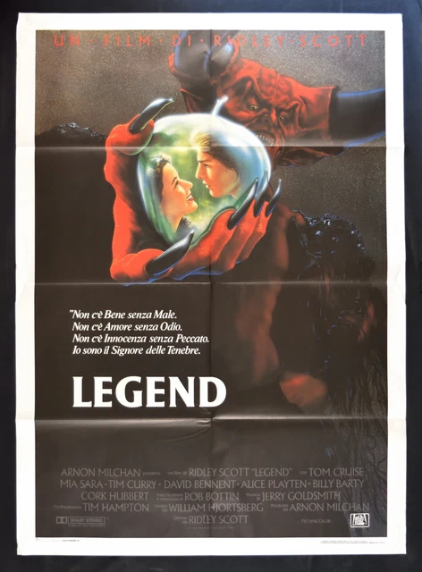 MANIFESTO LEGEND RIDLEY Scott Tom Cruise Mia Sara Fantasy Devil Diavolo ...