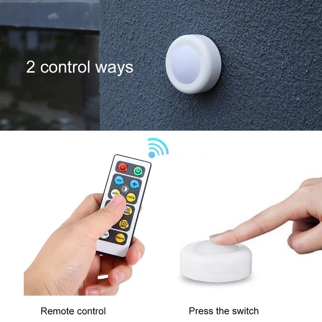 WIRELESS TOUCH SENSOR Adjustable LED Lights Under Kitchen Cabinets ...