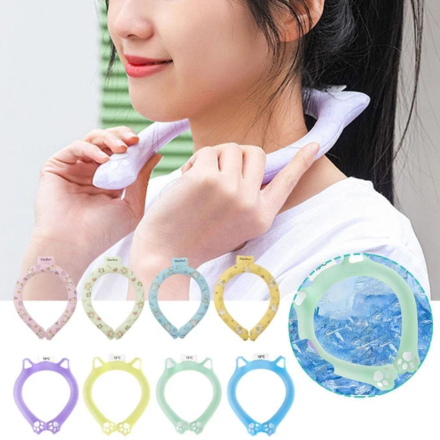 NECK COOLING TUBE Neck Cooling Wrap Reusable Ice Neck Ring Wearable ...