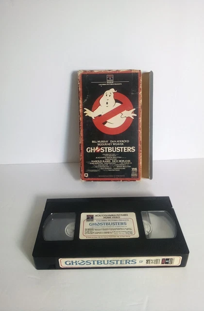 GHOSTBUSTERS VHS 1985 Original Release Vintage Movie Red Border B ...