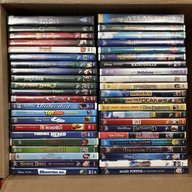 DISNEY PIXAR KIDS Family DVD Wholesale Lot Bundle - 44 Movies - Region ...