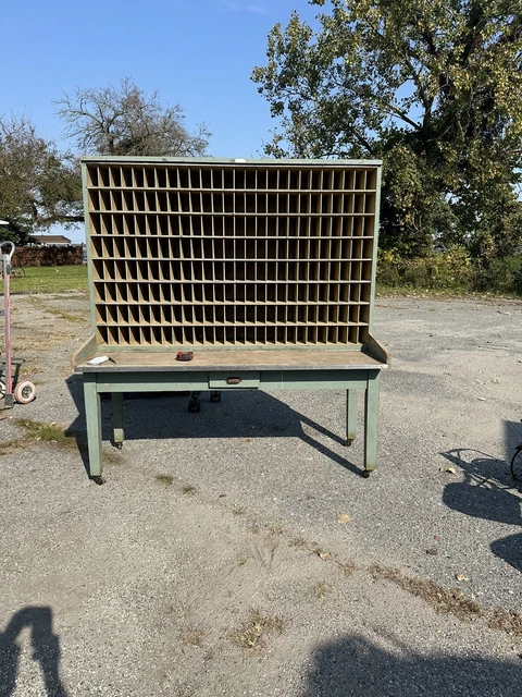 VINTAGE POST OFFICE mail sorting table $1,800.00 - PicClick