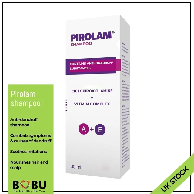 PIROLAM ANTI-DANDRUFF SHAMPOO VITAMIN complex A+E ORIGINAL MEDANA 150ml ...