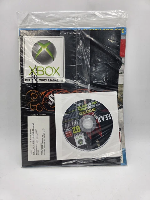 OFFICIAL XBOX MAGAZINE October 2006 with Demo Disc #62 SEALED Tony Hawk ...