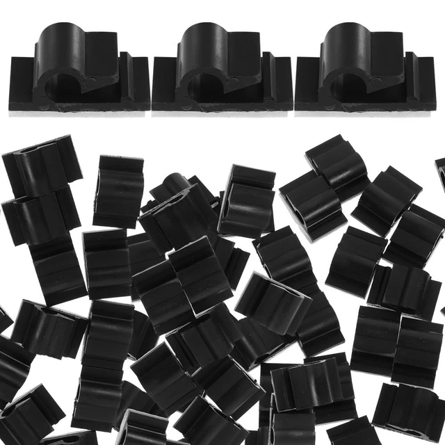 50 PCS FERMACAVI Autoadesivi Base USB Filo Elettrico Cavo Fascetta EUR ...