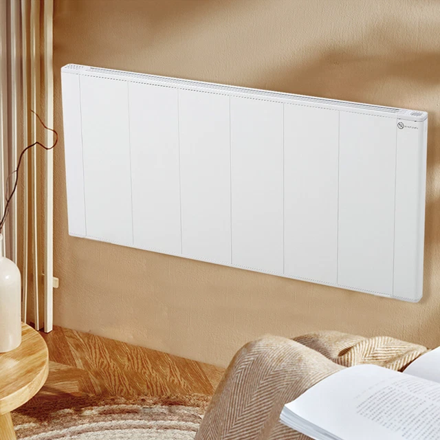 SLIM PANEL HEATER Electric Wall Mount Turbo Convector Heaters Aluminium ...