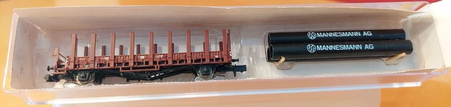 MINITRIX 15410 SPUR N, Güter-/ Rungenwagen DB Epoche III, OVP EUR 13,01 - PicClick DE