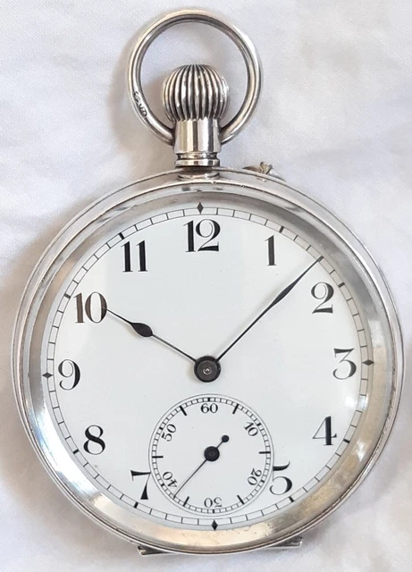 SILVER POCKET WATCH Gents 15 Jewels (FULL WORKING ORDER) *1918* £208.00 ...