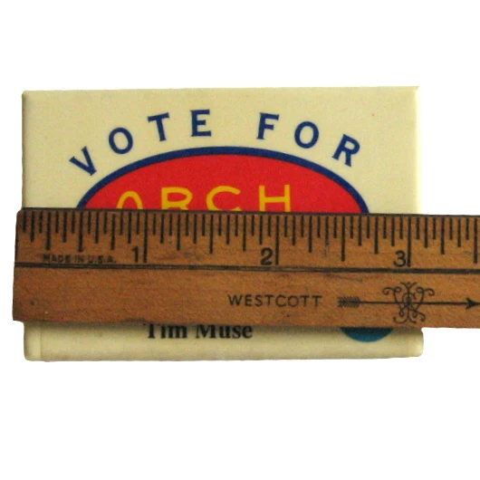 MCDONALDS ARCH DELUXE Crew Name Tag Pin 1990's Vote For Arch Deluxe 3 ...