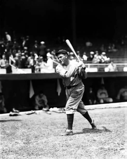 ROGERS HORNSBY OF the Chicago Cubs swinging a bat in 1929 Baseball Old ...