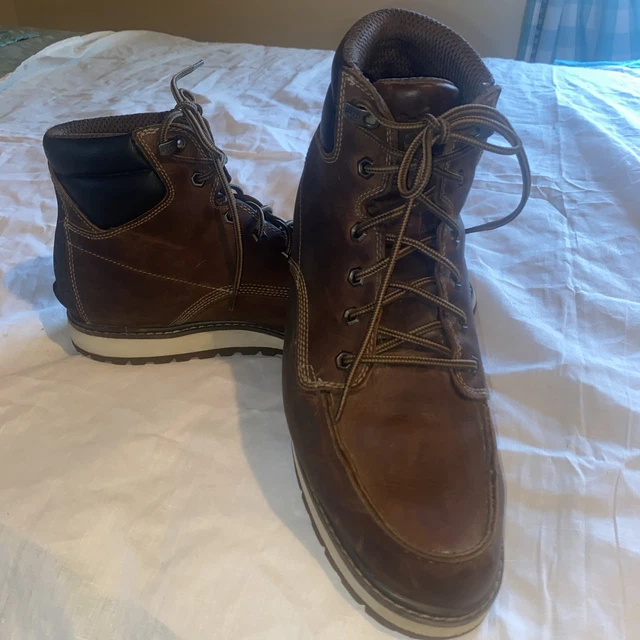 TIMBERLAND PRO IRVINE 6” Soft Toe Wedge Heel Boots SZ 12 Wide £21.98 ...
