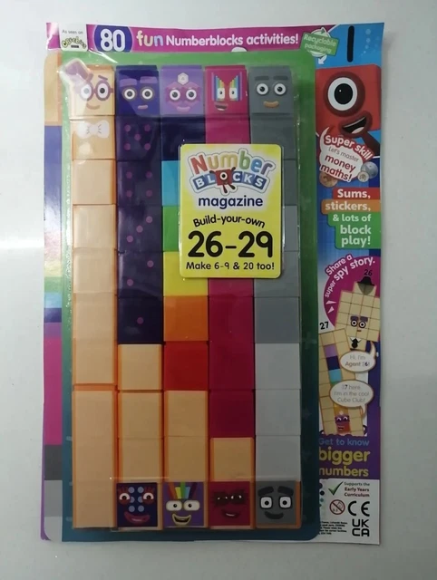 CBEEBIES NUMBERBLOCKS MAGAZINE 26-29 with toys issue 14 £16.99 ...