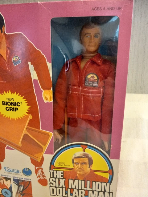 VINTAGE 1977 KENNER Six Million Dollar Man Action Figure Bionic Man ...
